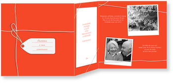 Carte invitation anniversaire 90 ans | bonnyprints.fr